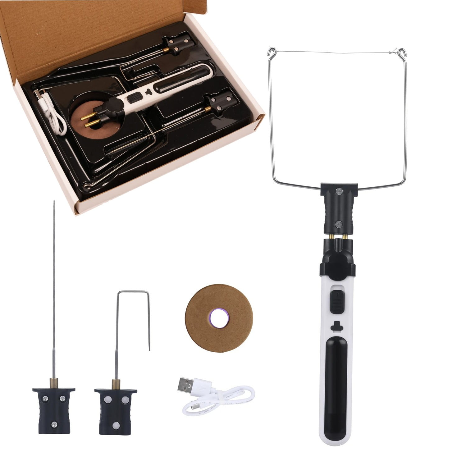 6 In 1 Cordless Foam Cutter Electric Cutting Pen Tool With 3 Blades For ...