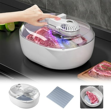 Tebru Food Thawing Tray, Thaw Tray,Metal Aluminum Fast Safe Food Meat ...