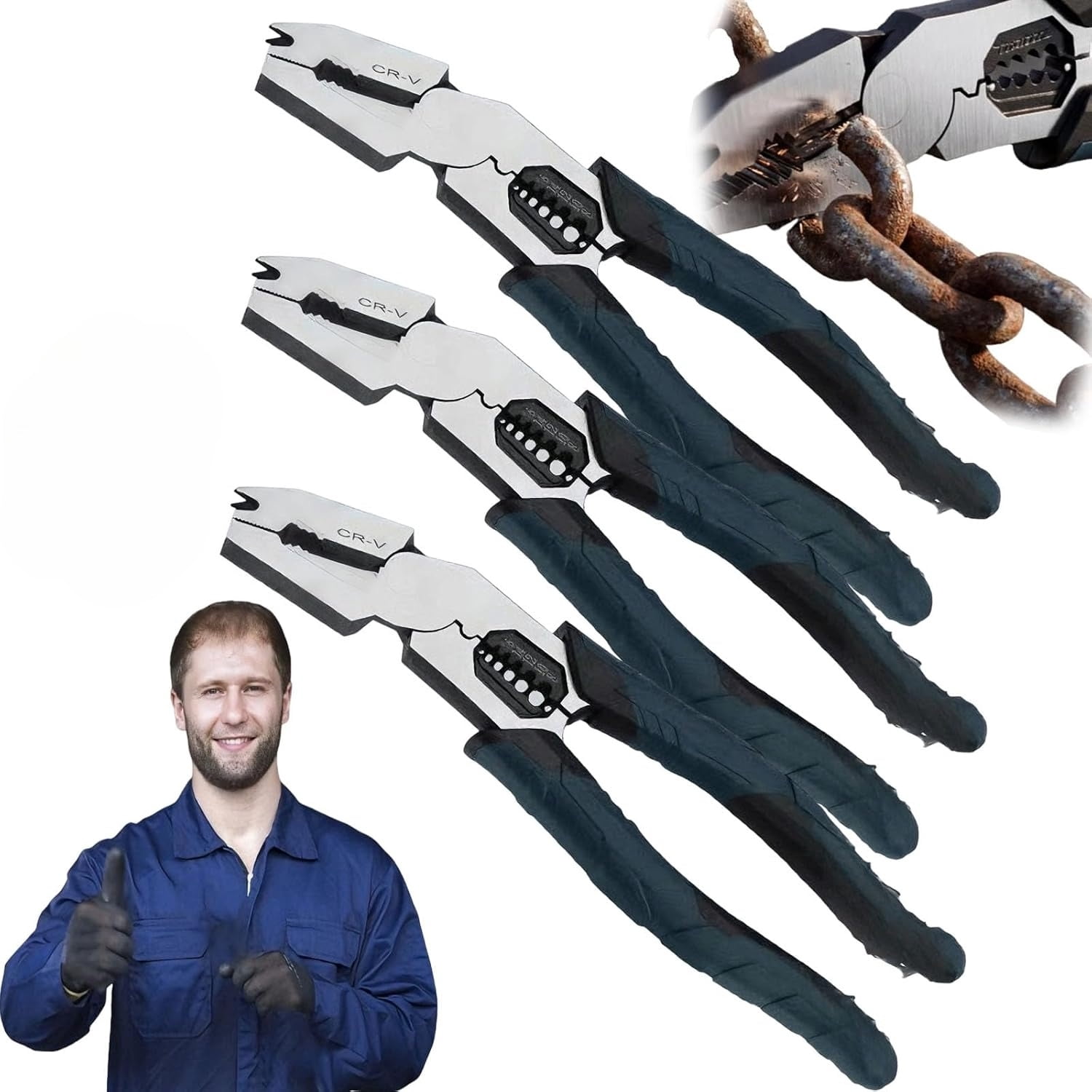 6 In-1 Multi-Function Pliers – Wire Cutter, Industrial-Grade Multi ...
