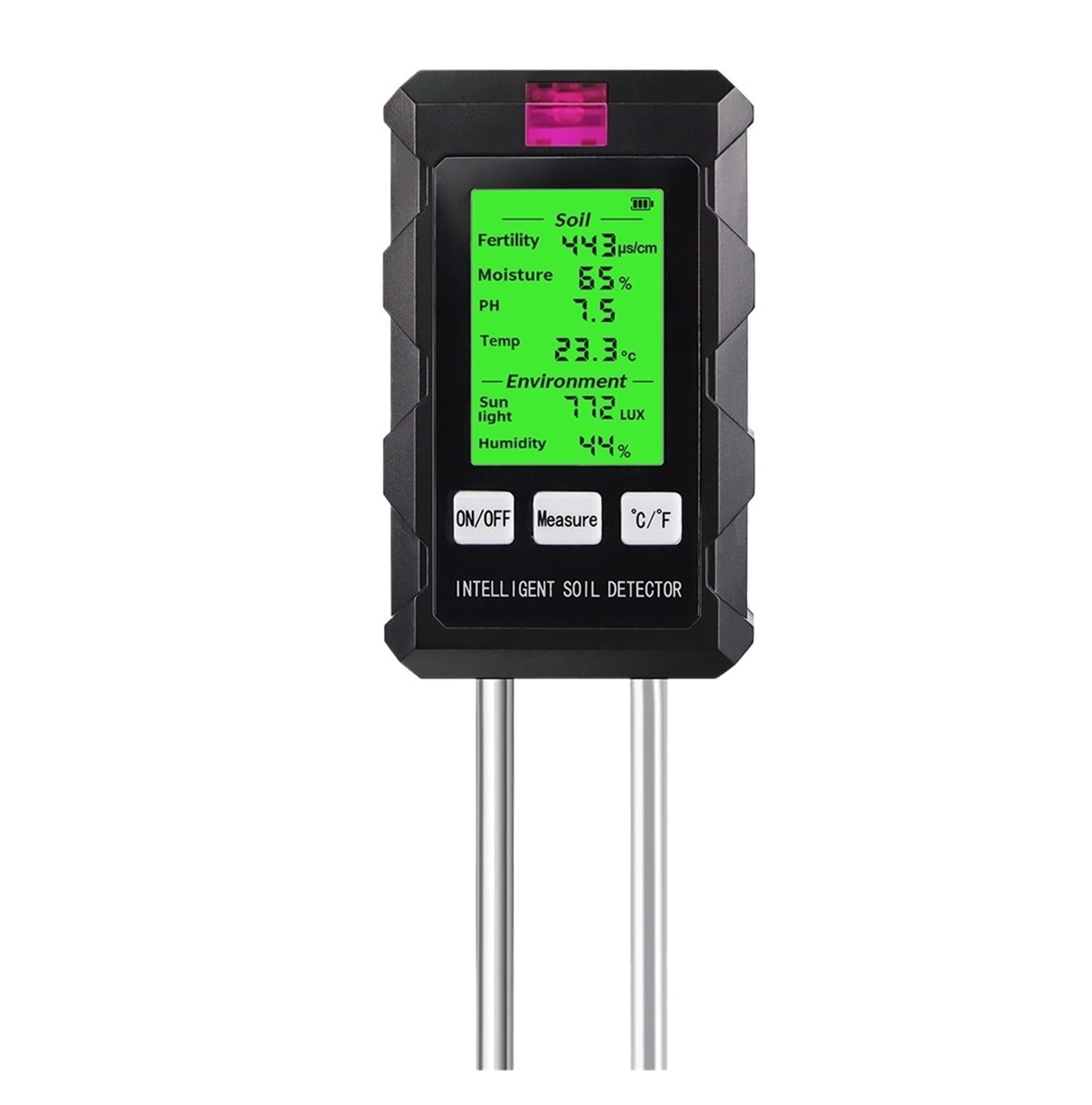 6 In 1 Multifunctional Soil Tester PH Temperature Humidity Sunlight Air ...