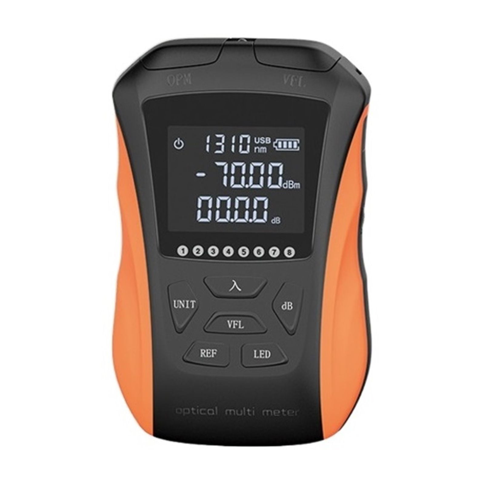 6 In 1 Optical Power Meter, Red High Precision Mini Red Fiber Pen, 15km ...