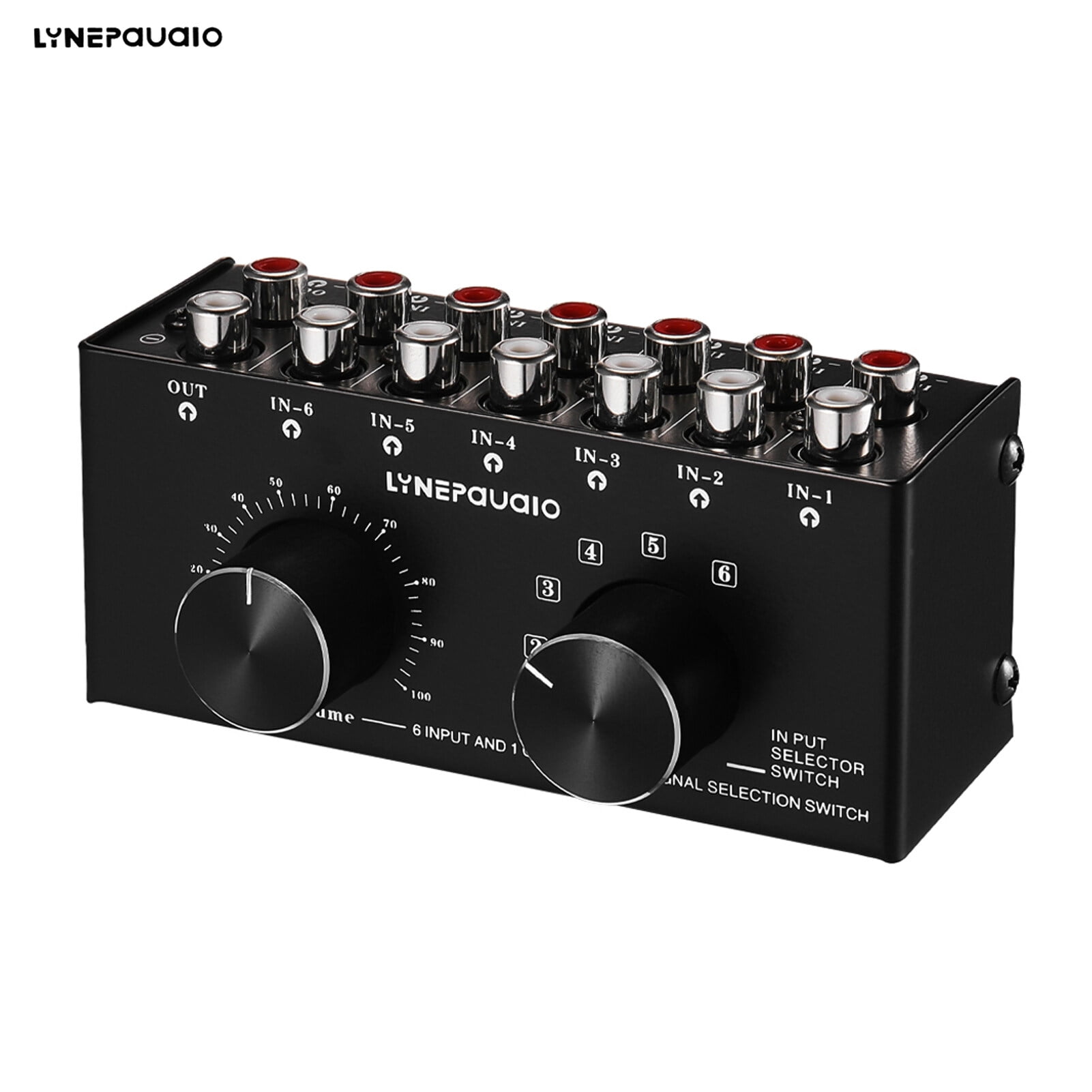 6-In-1-Out Audio Switcher Audio Signal Selector Box Splitter ...
