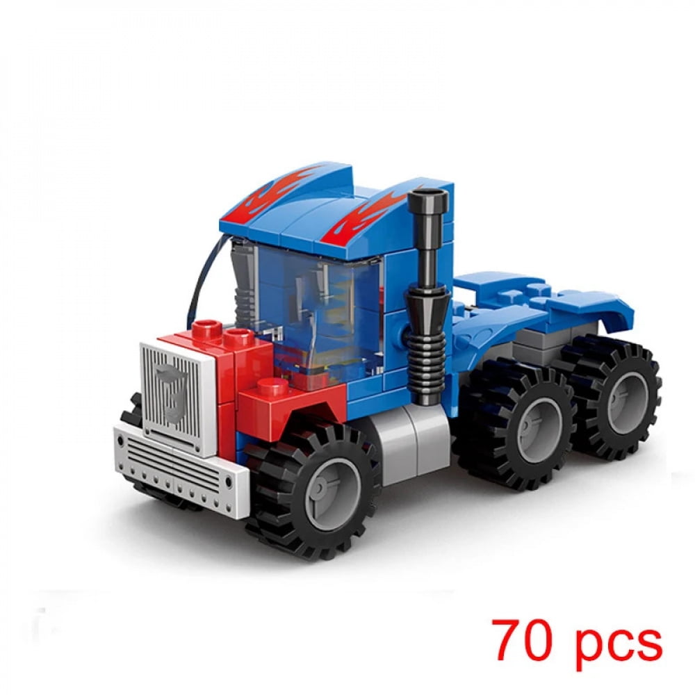 6 In 1 Transformation City Car Technical Ambulance Vehicles Fire Police ...