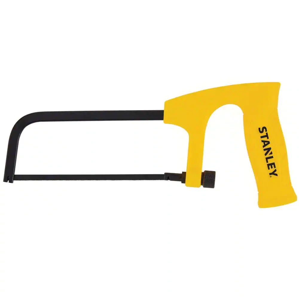 6 In. Hack Saw | Black/yellow Compact Metal Design Stanley Frame ...