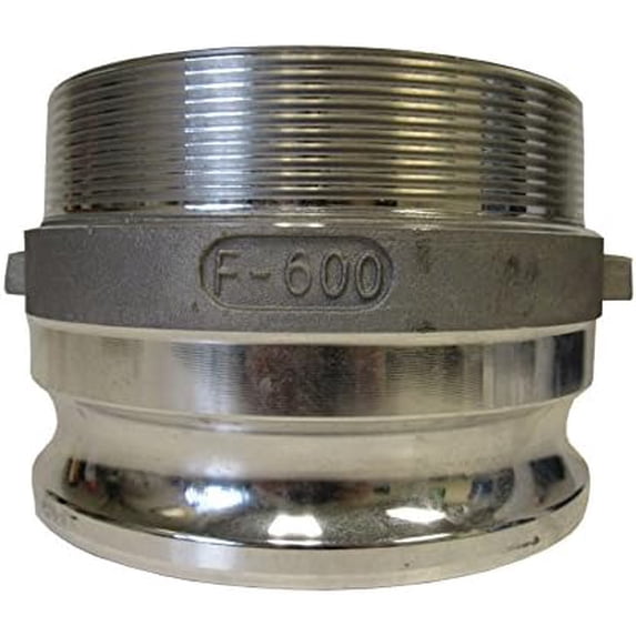 6 IncH aLUMINUM cAM & gROOVE fITTING, f600 mALE cAMLOCK cOUPLER x mALE ...