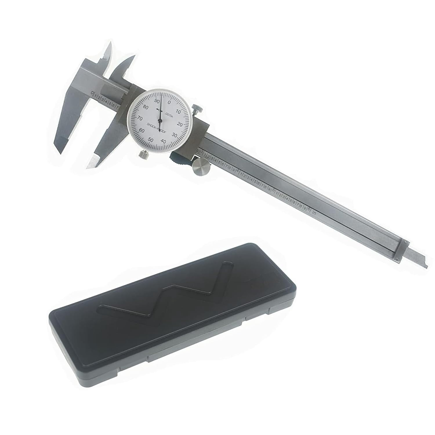 6 Inch 0.001 Precision Dial Caliper Stnless Steel Shockproof 4-Way ...