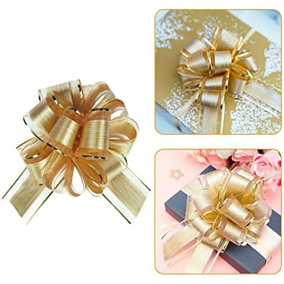6 Inch 12 Pack Large Pull Bow Gift Wrapping bows, Ribbon Pull Bows for ...