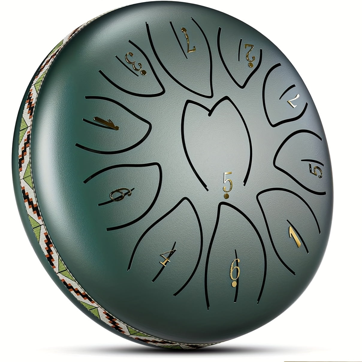 6-Inch (15.2cm) 11-Note Steel Chakra Drum - Includes Bag, Mallets ...