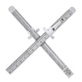 6 Inch 15 cm Pocket Ruler Flexible Precision Stainless Steel Ruler with ...