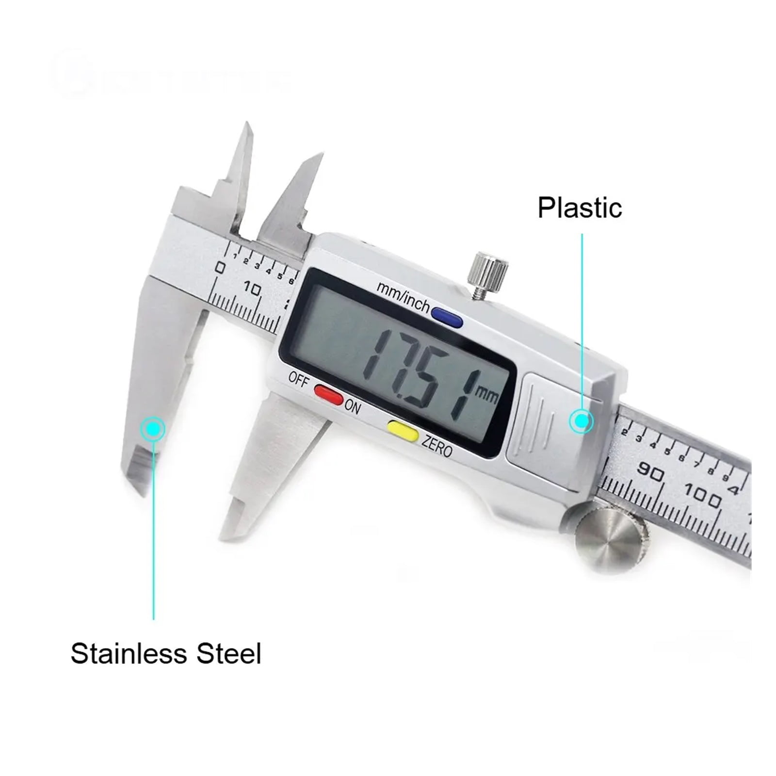 6 Inch 150mm Digital Vernier Caliper Stainless Steel Micrometer ...