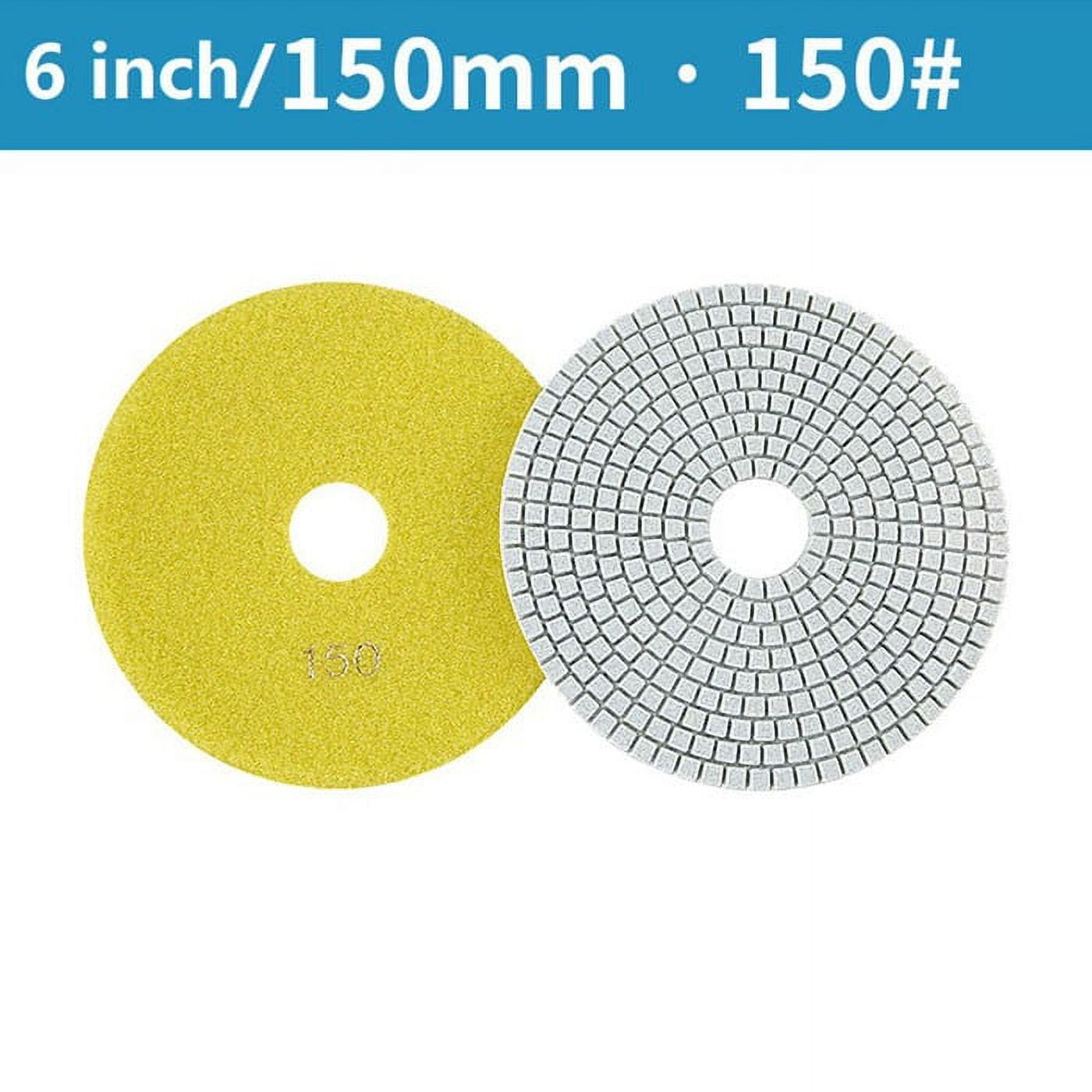 6 Inch 150mm Dry/wet Diamond Polishing Pads Flexible Grinding Discs For ...