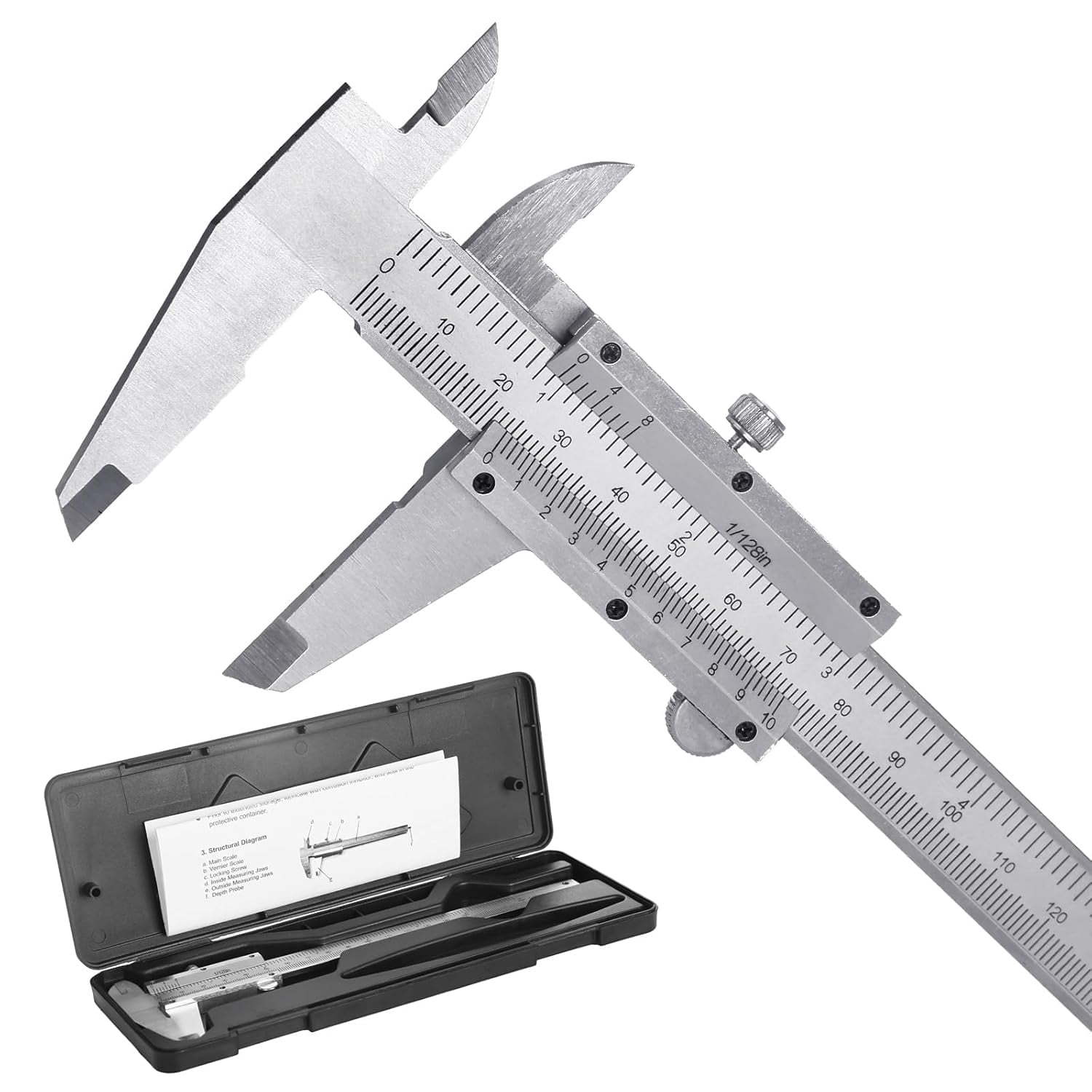 DIY Carpentry Tool Dial Caliper 0-150mm / 0-6 Inch – Plastic Vernier ...