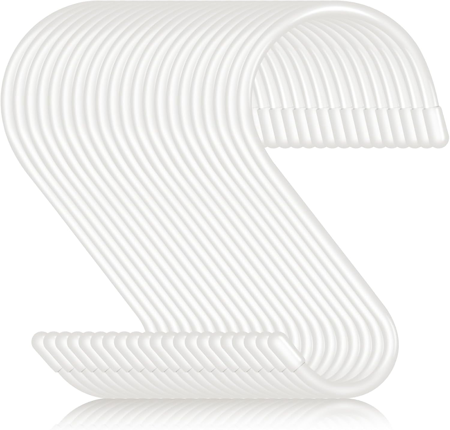 6 Inch 24 Pack Large S Hooks for Hanging Plants,Vinyl Coated Heavy Duty ...