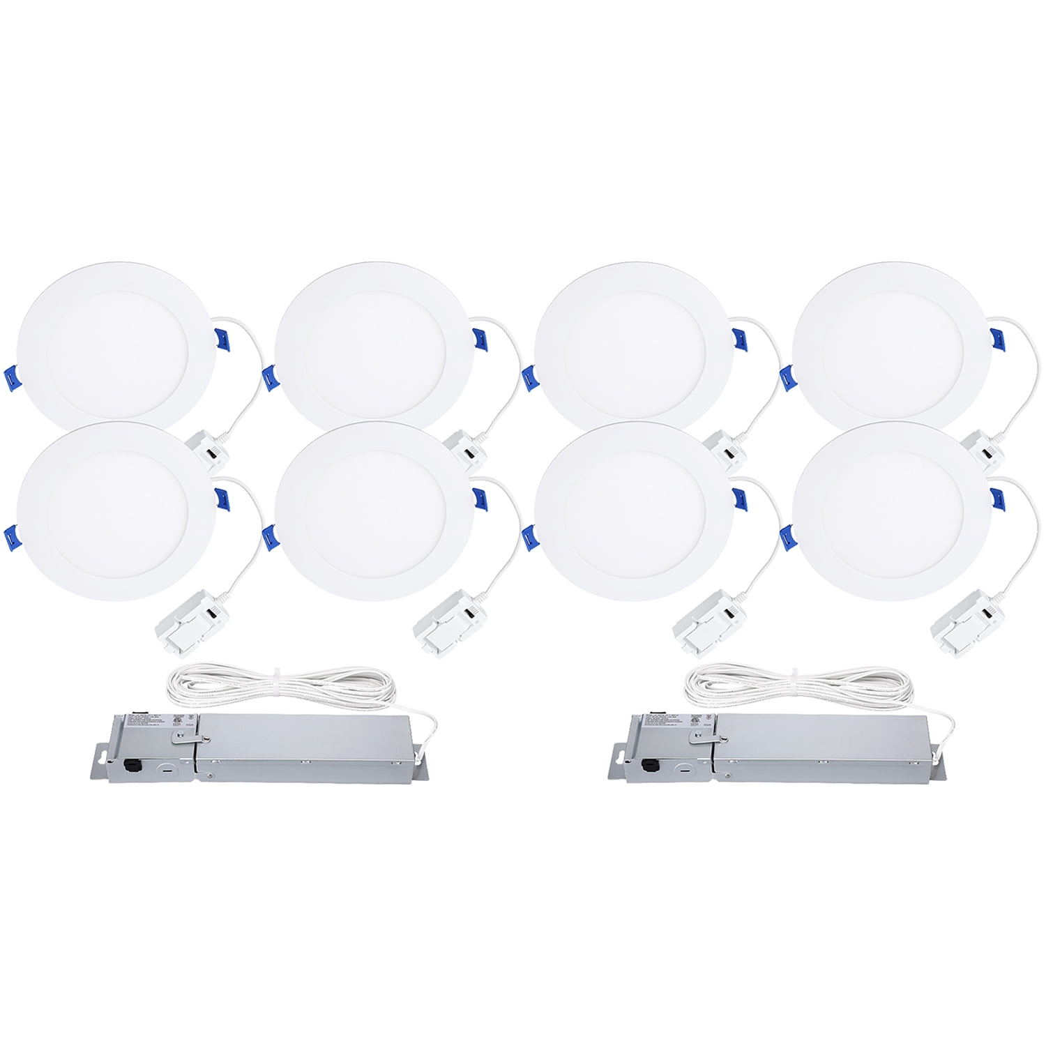 6 Inch 5CCT LED Recessed Lighting Kit, 120V-277V, Ultra-Thin, 0-10V ...