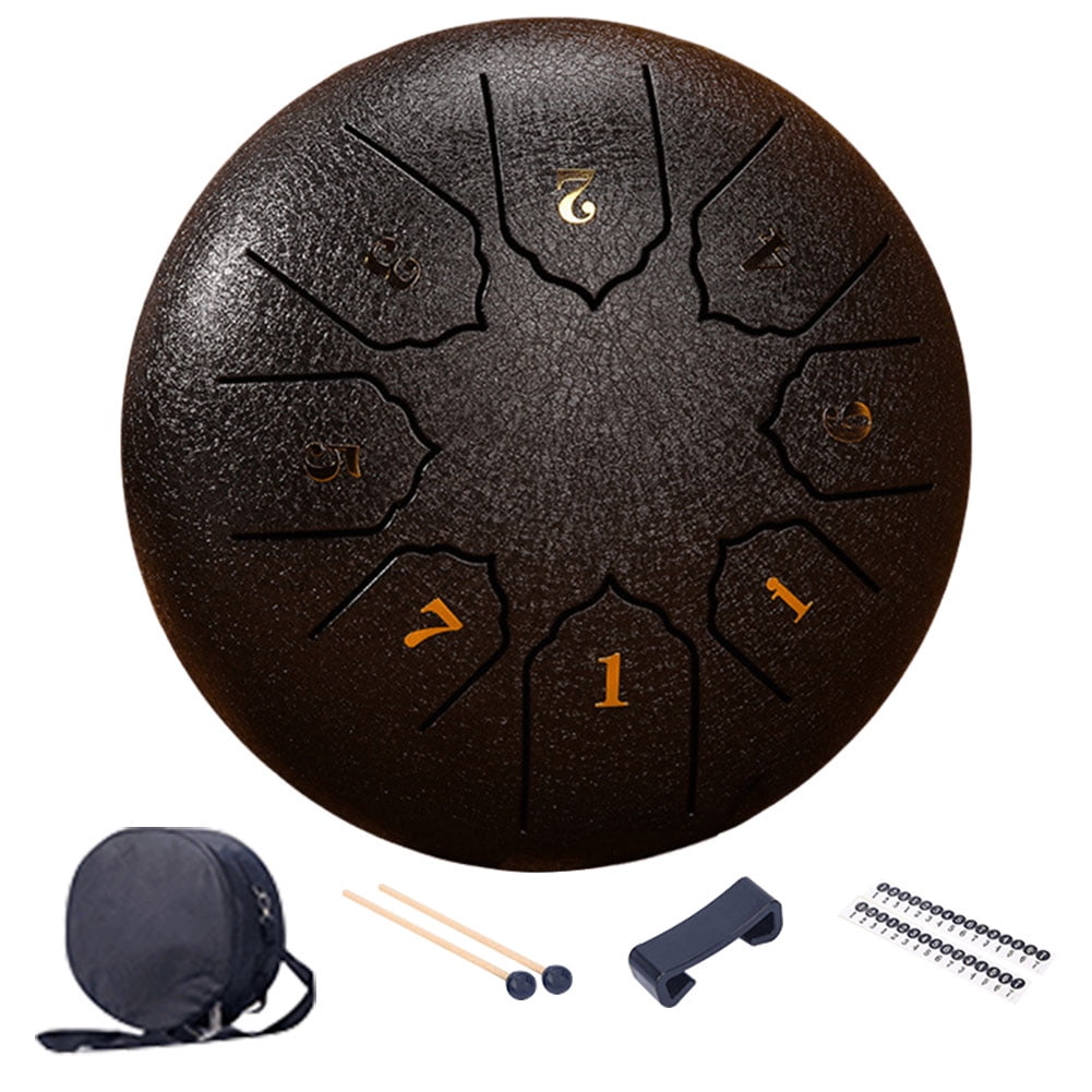 6 Inch 8 Notes Steel Tongue Drum Handpan Drum Percussion Instruments ...