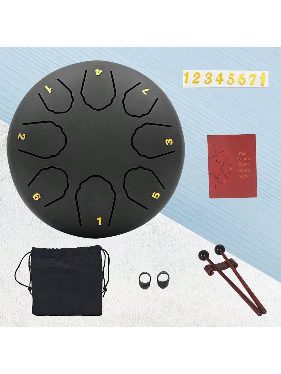 6 Inch 8 Notes Steel Tongue Drum Rain Chime, Outdoor Garden Rain Drum ...