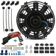 Dual 12-13 Inch 90w Reversible Electric Radiator Fan Temperature Switch ...
