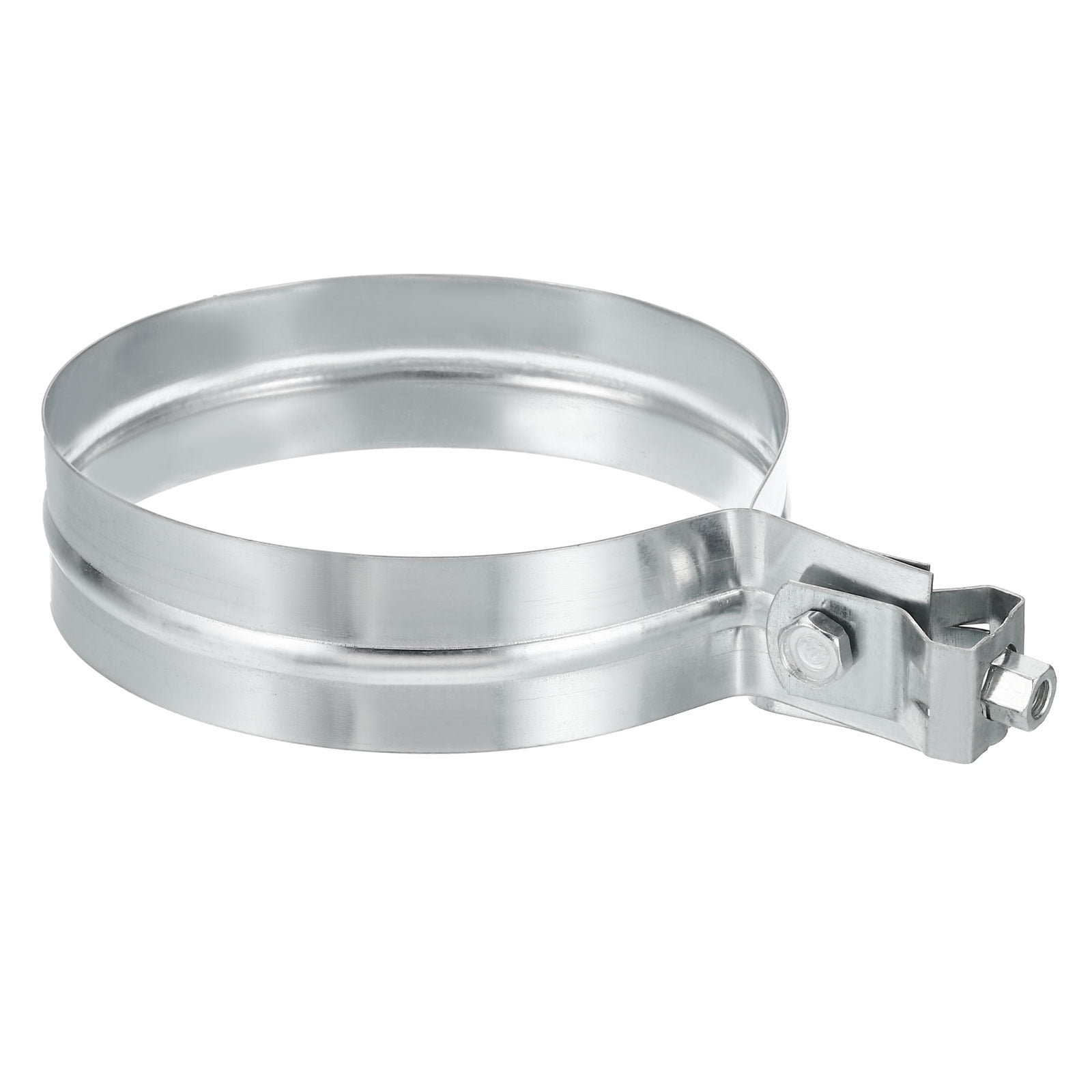 6 Inch Adjustable Galvanized Steel Hanger Duct Clamps, 1Pcs Worm Gear ...