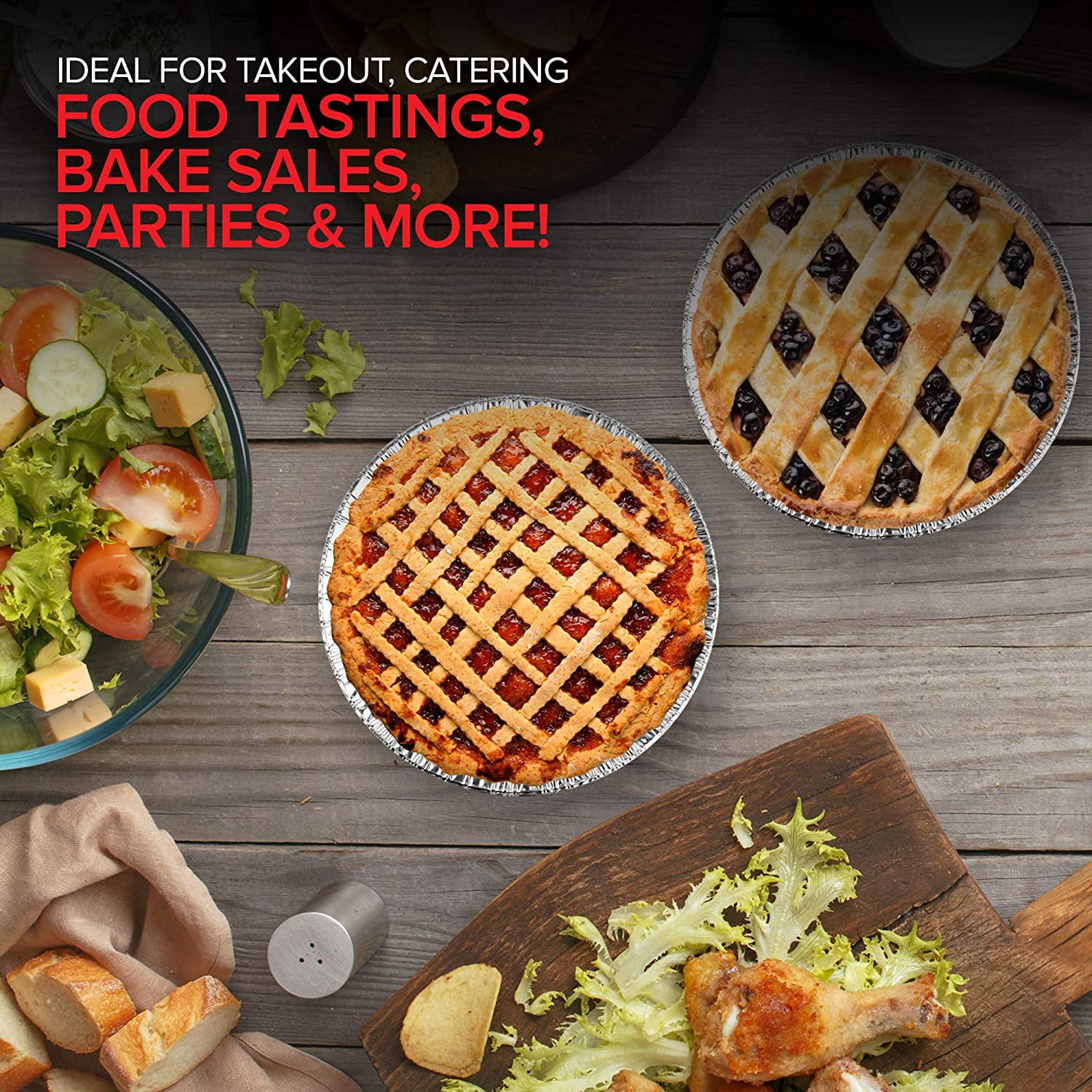 Walmart's Heavy-Duty 6 Inch Aluminum Foil Pie Pans, Small Individual ...