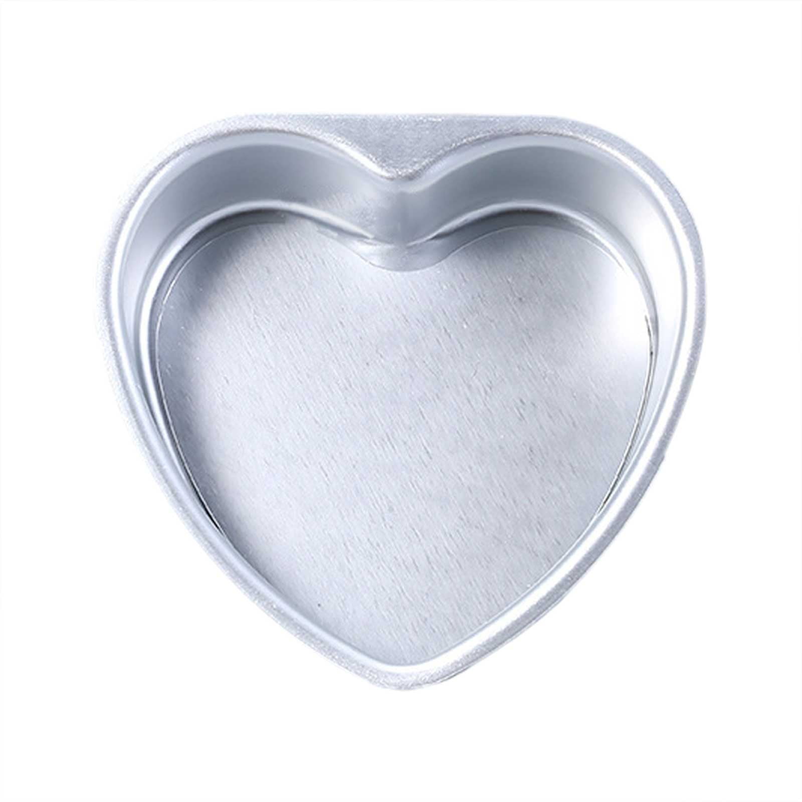 6 Inch Aluminum Heart Shaped Cake Pan Heart Cake Pan with Removable ...
