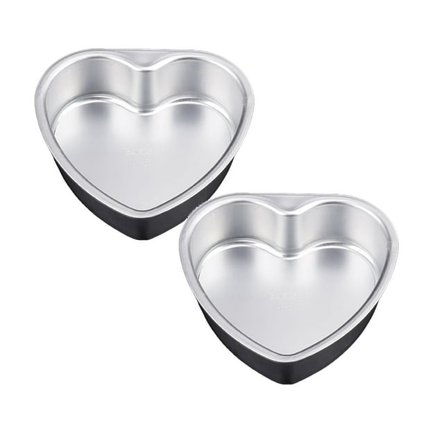 6 Inch Aluminum Heart Shaped Cake Pan Heart Cake Pan with Removable ...