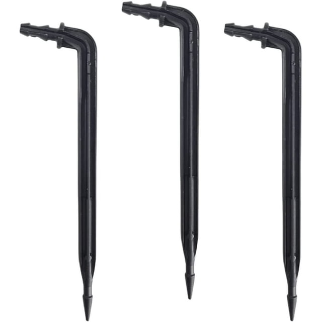 6" Inch Angled Drip Emitter Stake, (FITS 1/4" & 1/8" TUBING) for ...