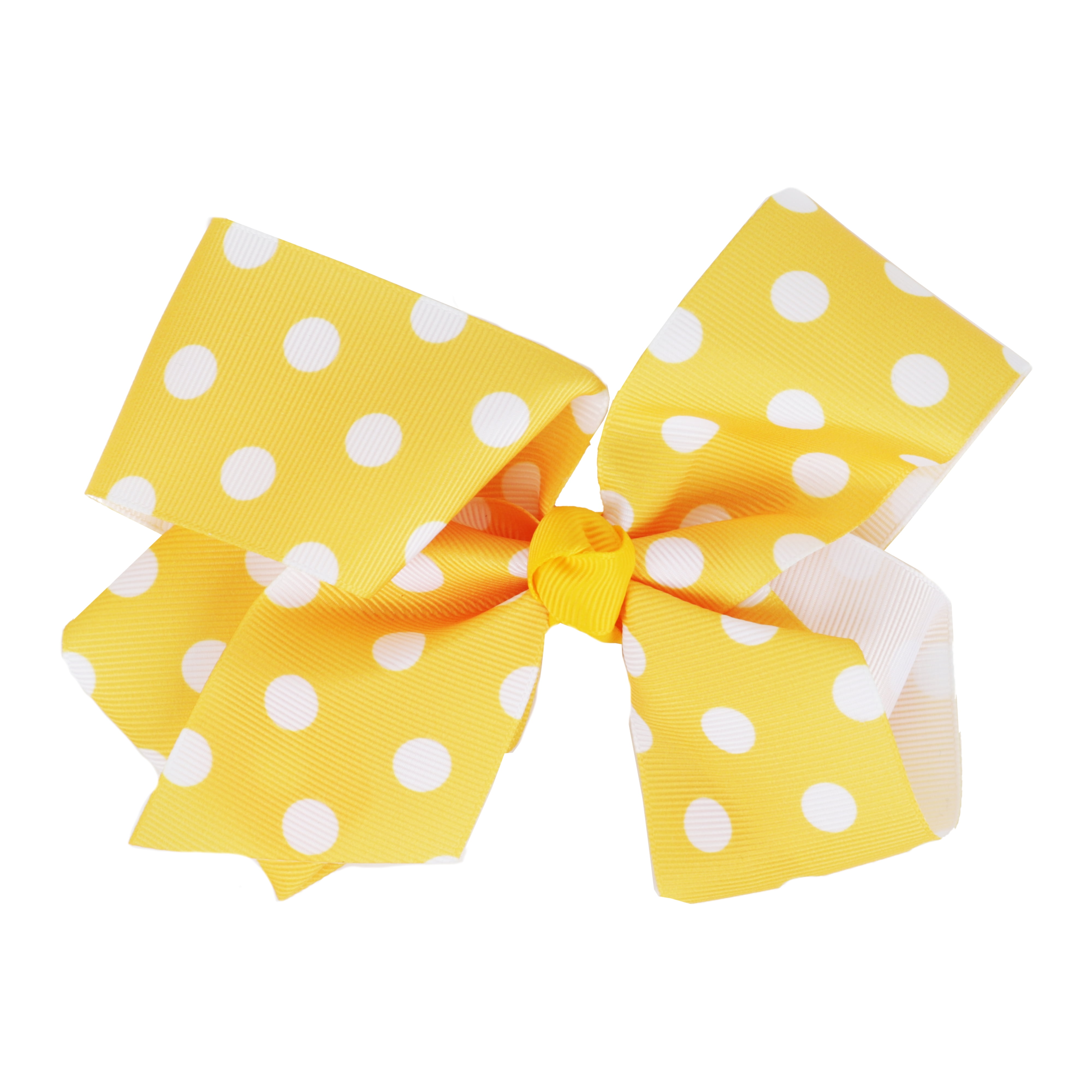 6 Inch Bow - Yellow Polka - Walmart.com