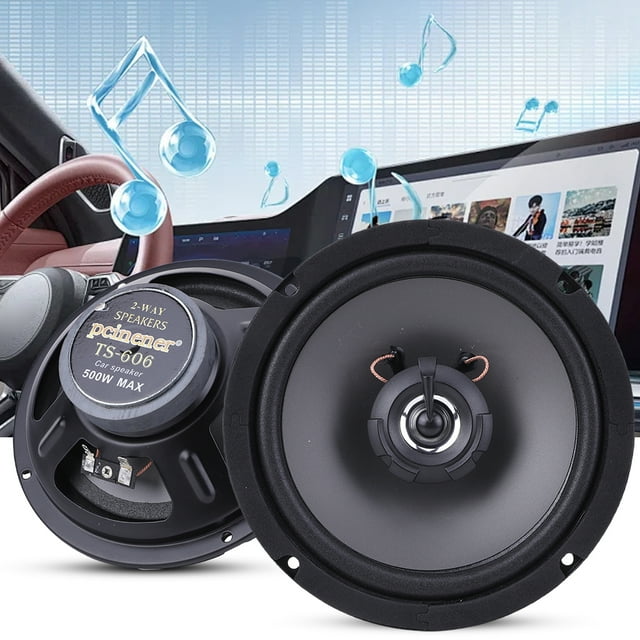 6 Inch Car HiFi Coaxial Speaker 12V 2 Way Auto Audio Music Stereo ...