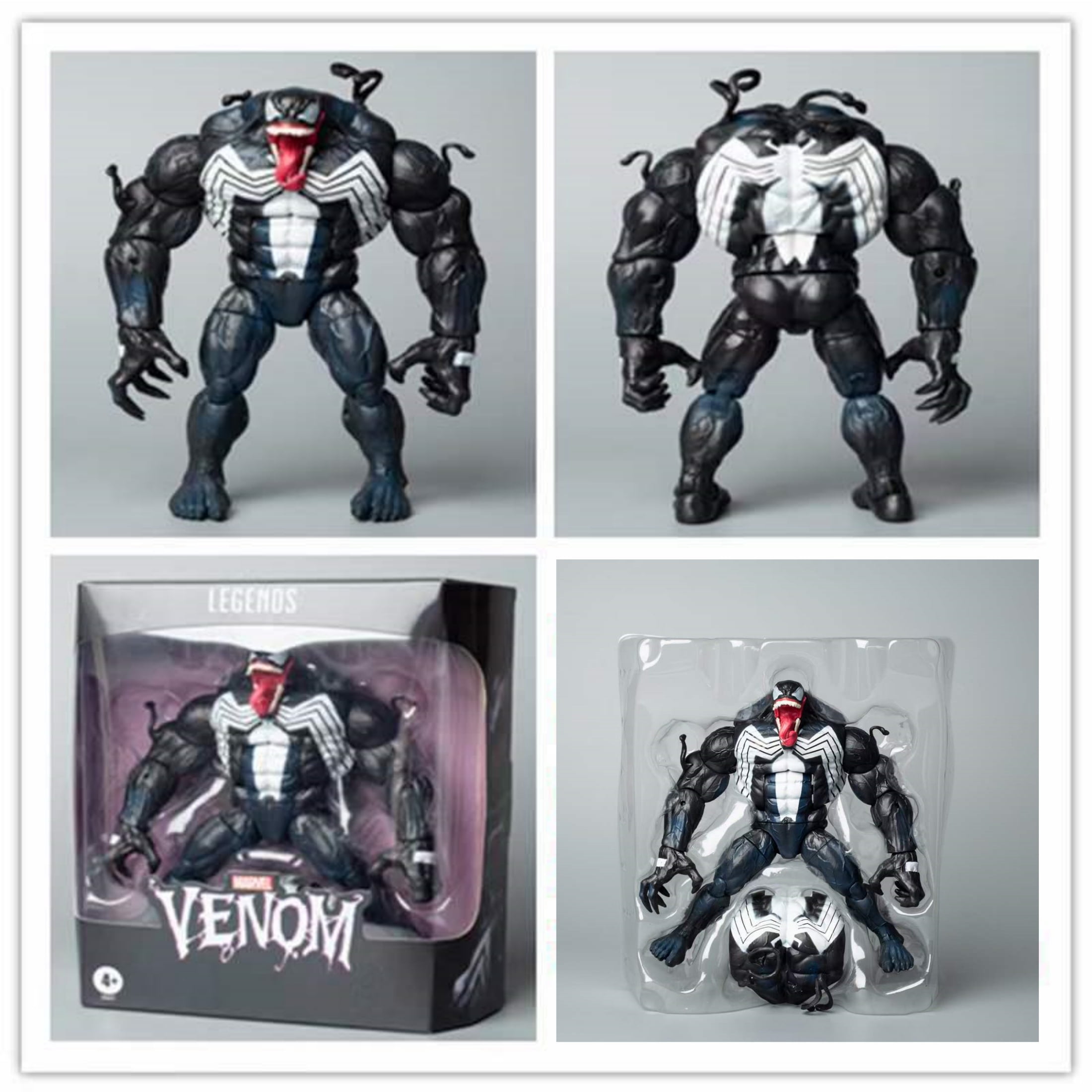 6 - Inch Comic - Themed Articulated Action Figures: Symbiote Hero and ...