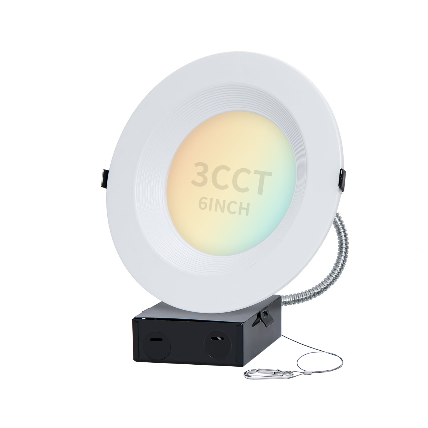 6 Inch Commercial Canless LED Downlight, Wattage Adjustable 12/16/20W,0 ...