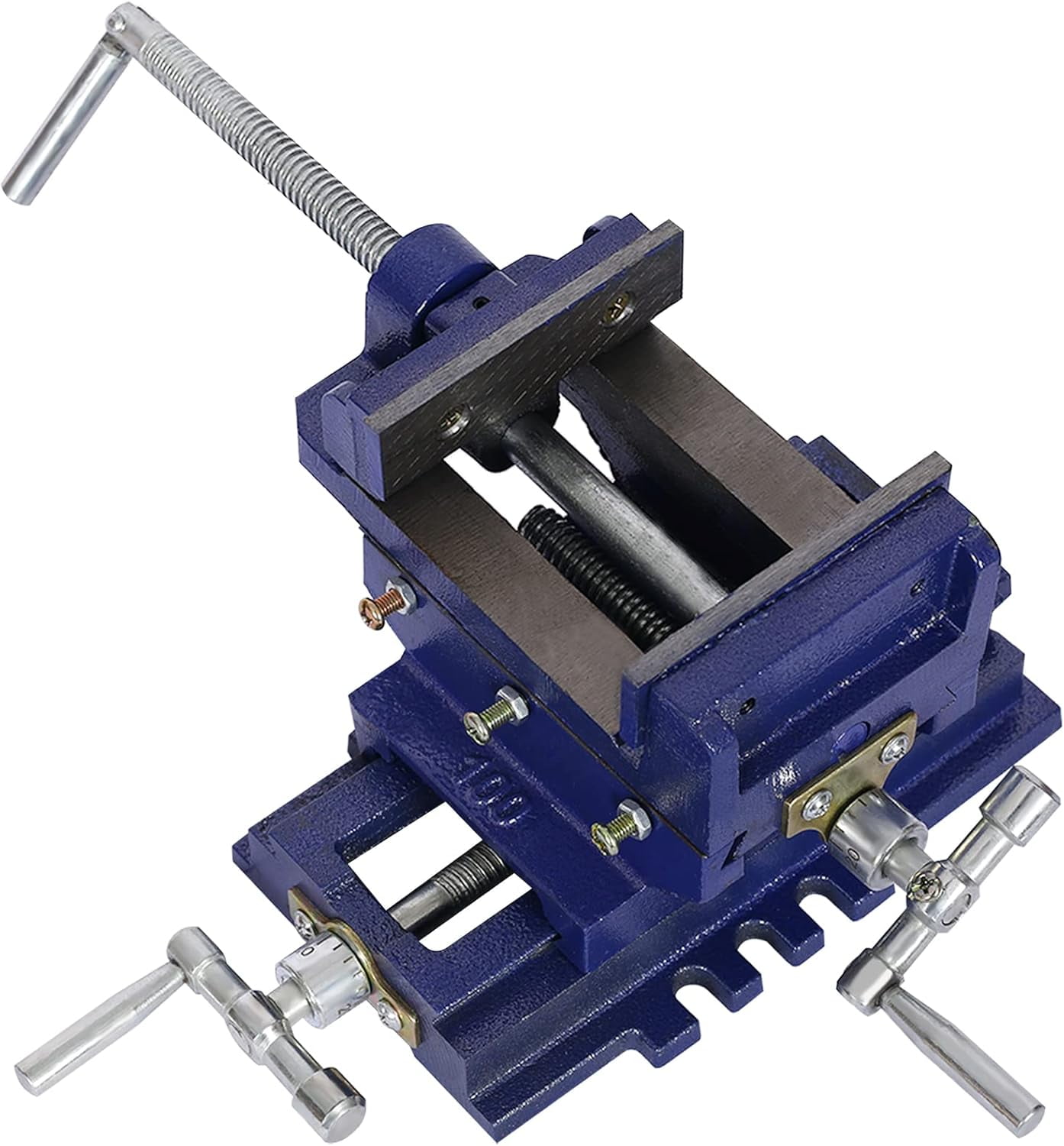6-Inch Cross Slide Drill Press Vise, 2-Way Compound Milling Vise with 6 ...