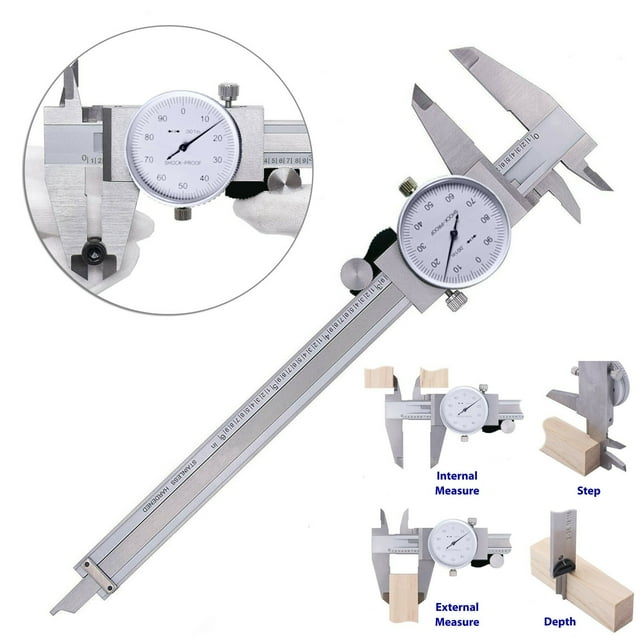 6 Inch Dial Vernier Caliper Tool for Accurate Measurement and DIY ...