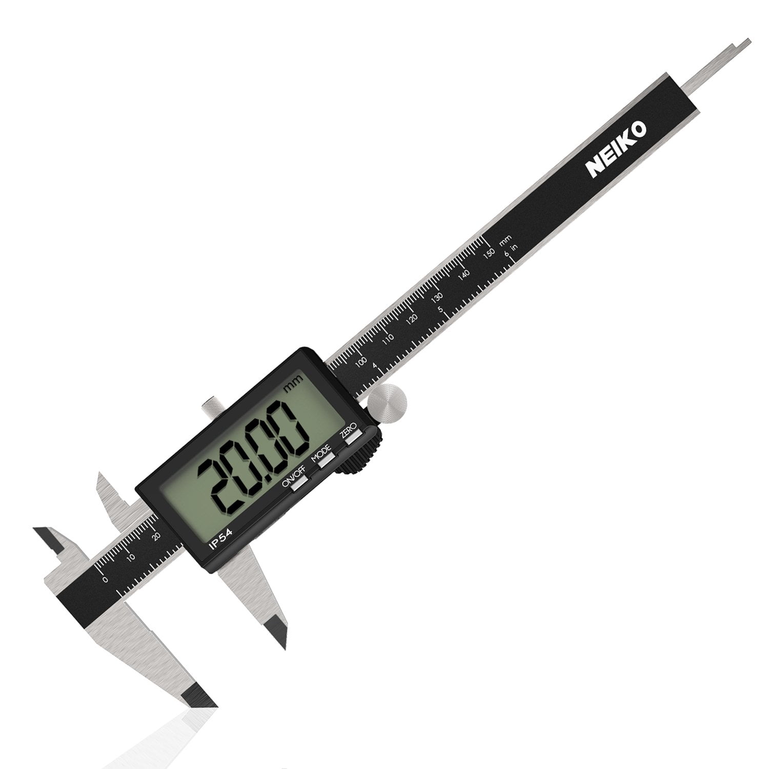 6-Inch Digital Caliper with Large LCD Screen, Stainless Steel, Inch/mm ...