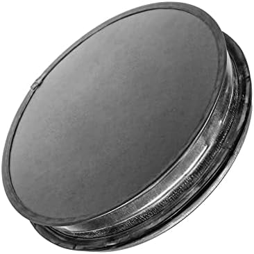 6” Inch Duct End Cap with Rubber Gasket - Galvanized Steel Round Vent ...