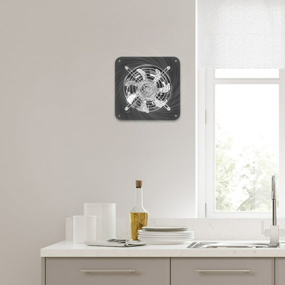 6 Inch Exhaust Fan, 110V Wall Exhaust Fan for Kitchen, Bathroom, Metal ...