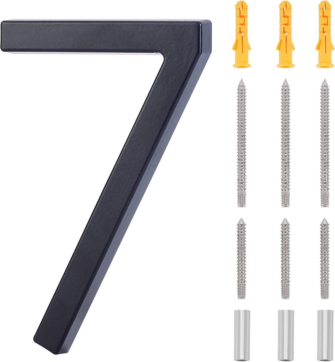 6 Inch Floating House Number 7 Zinc Alloy House Address Numbers Metal ...