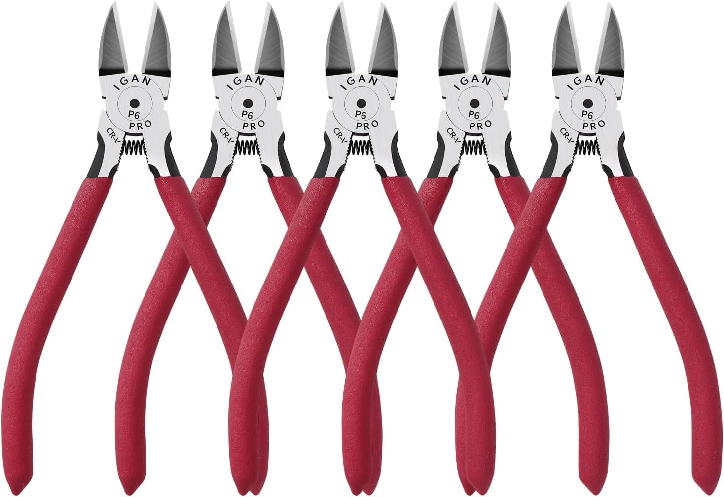 6-Inch Flush Cut Side Cutter Pliers, Ultra-Sharp Precision Wire Snips ...