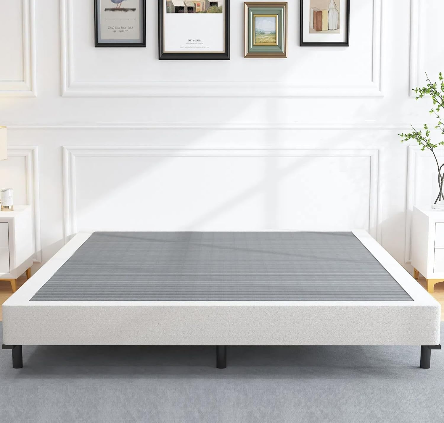 6 Inch Full Box Spring and Cover Set, Box Springs Full Size, Mattress ...