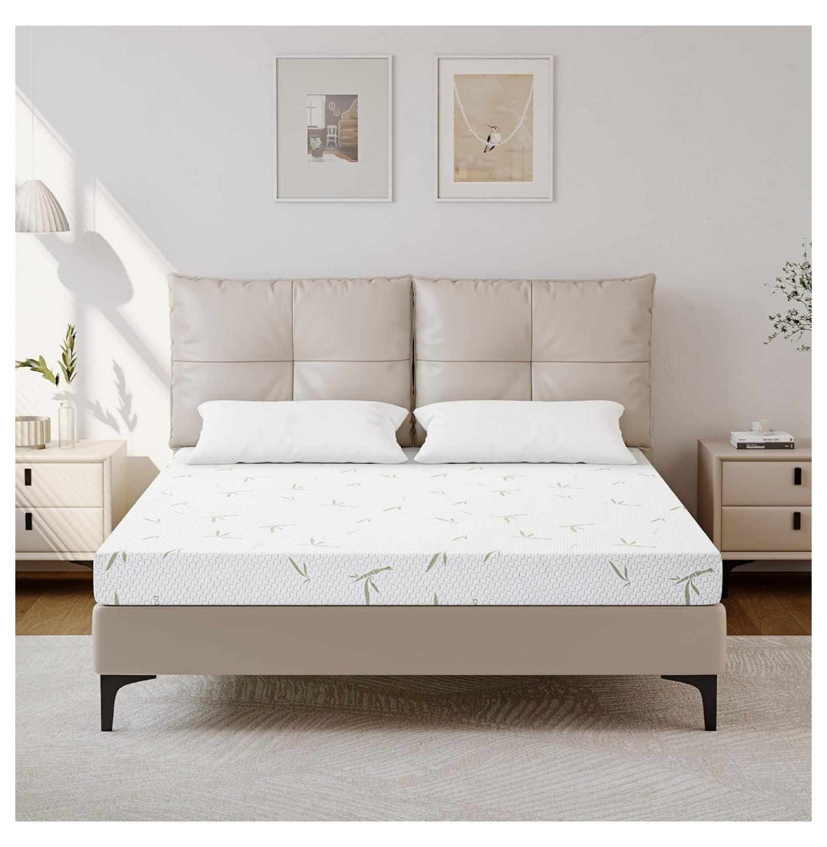6 Inch Full Mattress in a Box, Cooling Memory Foam with Green Tea Gel ...