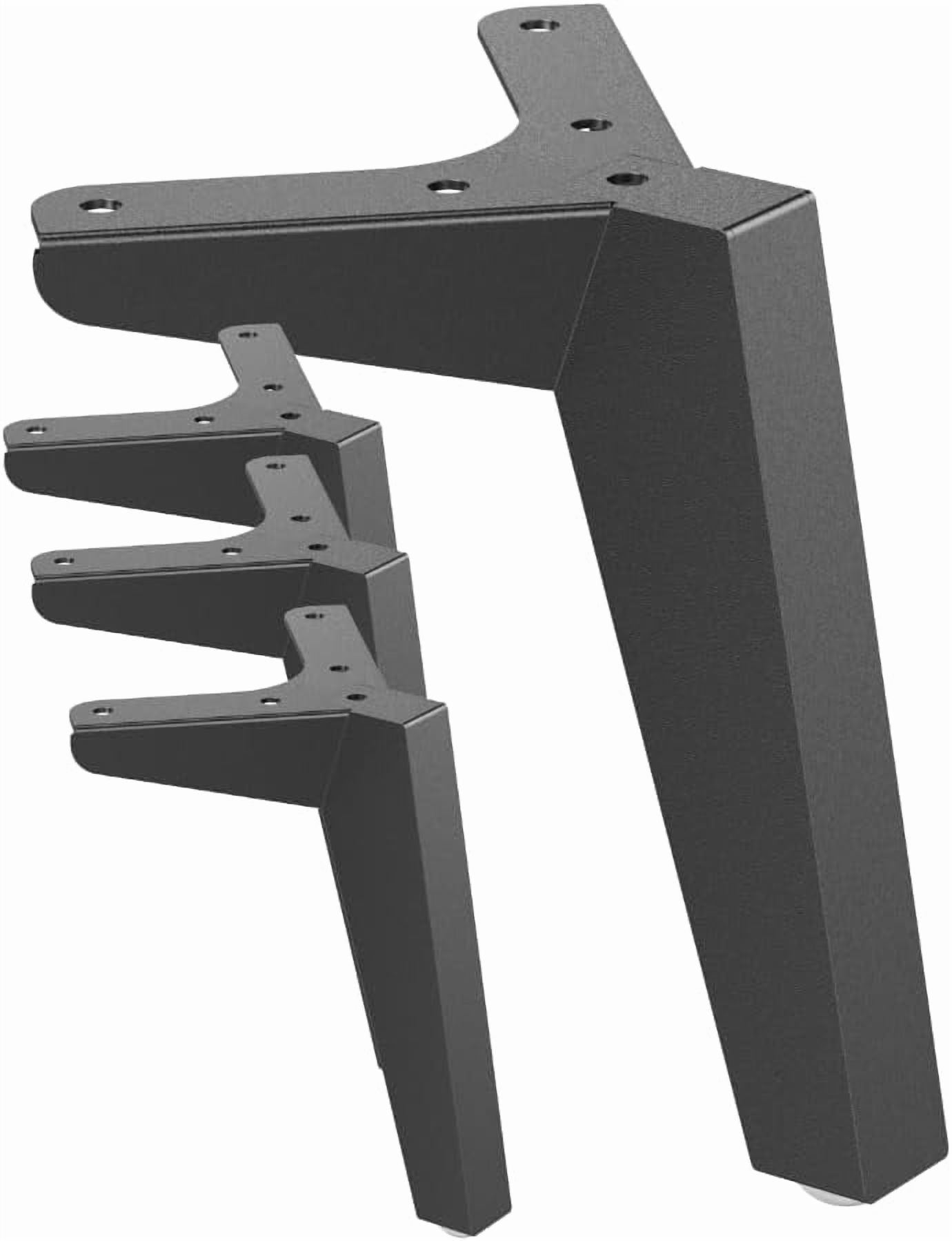 6 Inch Furniture Legs Metal Matte Black Modern Bench Legs for Sofa ...
