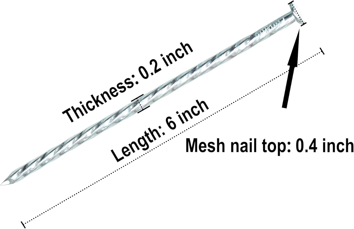 6-Inch Galvanized Garden Stakes, 50/100/150 Pack – Solid Non-Rust ...