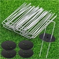 6-Inch Galvanized Landscape Staples, U-Shaped Garden Landscape Pins ...
