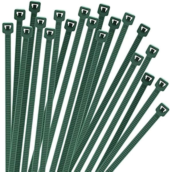 6 Inch Garden Green Zip Tie 1000 PCS, 18 Lbs - Small to Medium Zip Tie ...