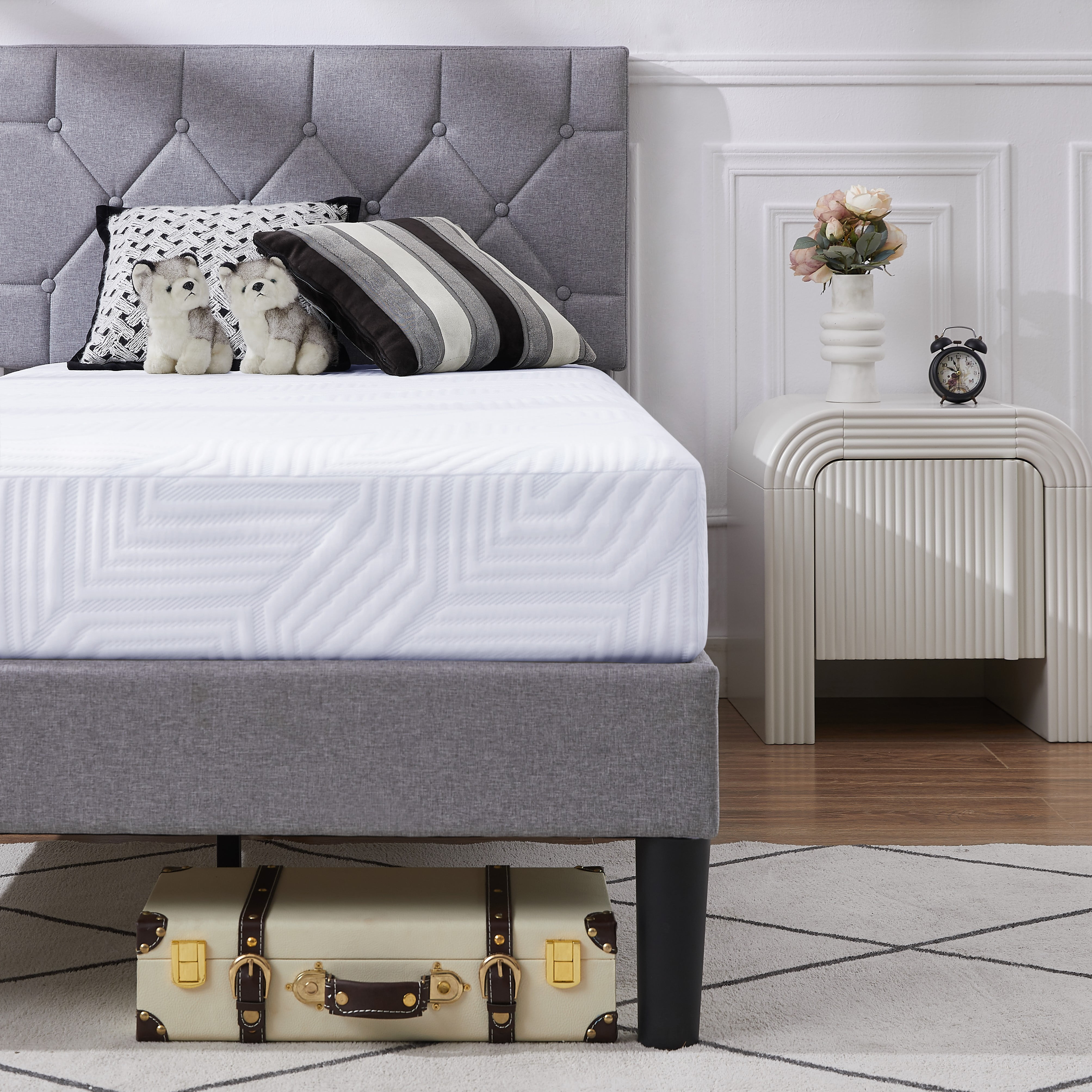 6 Inch Gel Memory Foam Mattress, Fiberglass Free, Bunk Bed, Trundle Bed ...