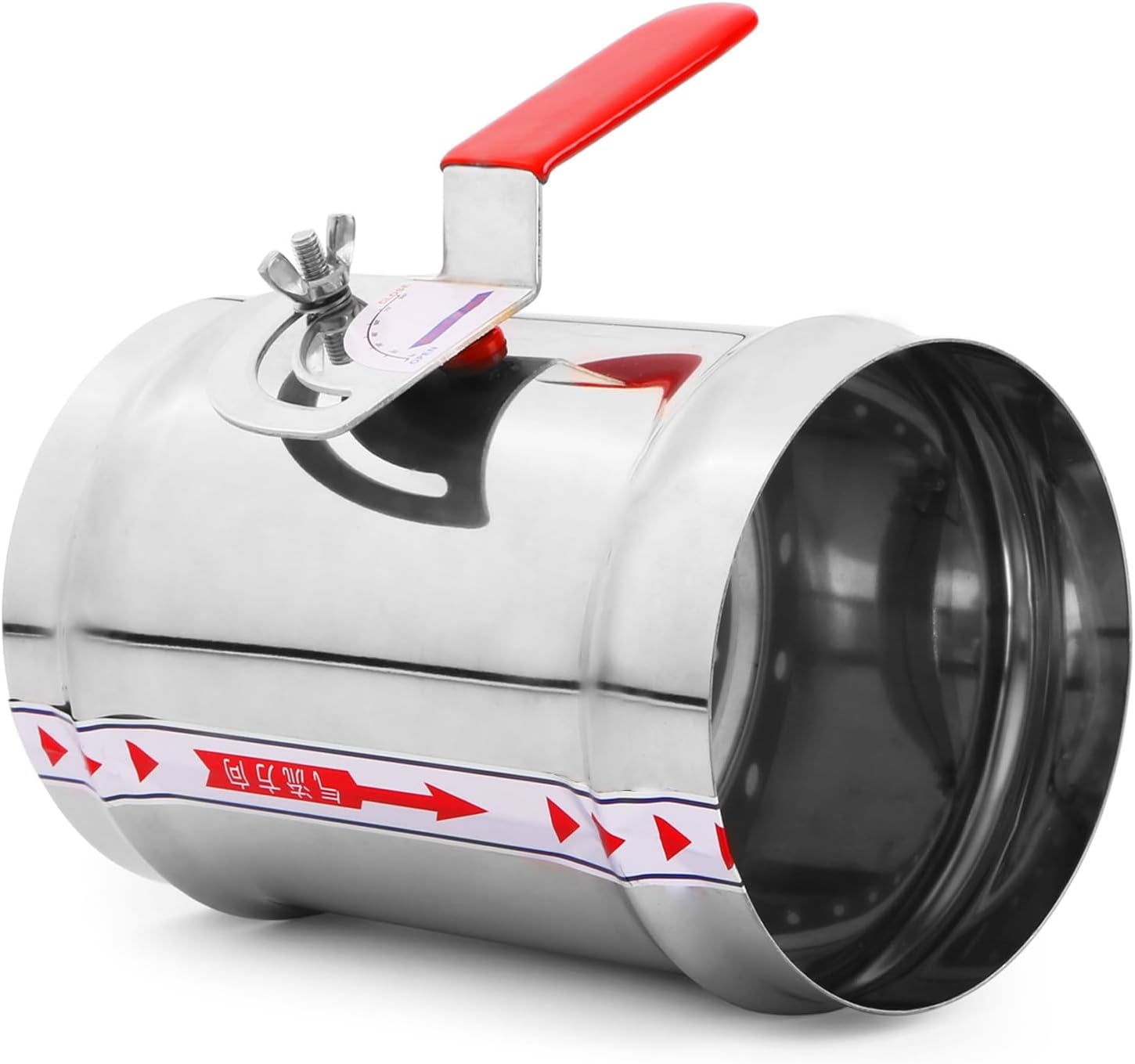 6 Inch HVAC Duct Manual Volume Backdraft Damper with Stainless Steel ...