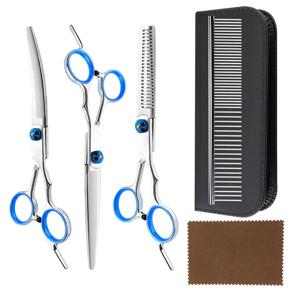 6-Inch Hair Thinning Scissors, Professional Barber Shears Set, Pet ...