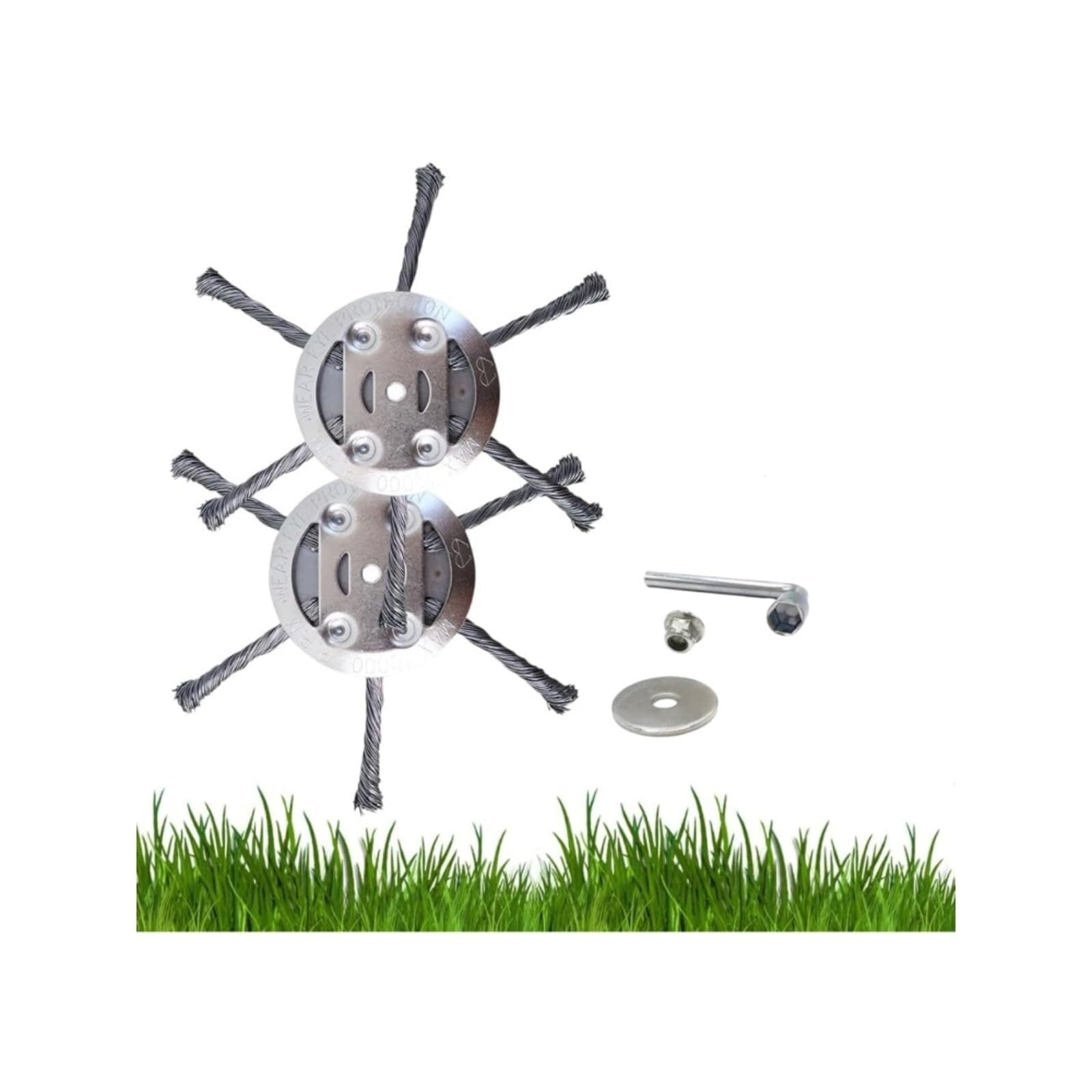 6 Inch Heavy Duty Brush Cutter Blade Indestructible Trimmer Steel Wire ...