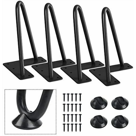 6 Inch Heavy Duty Hairpin Furniture Legs, Metal Home DIY Projects for ...