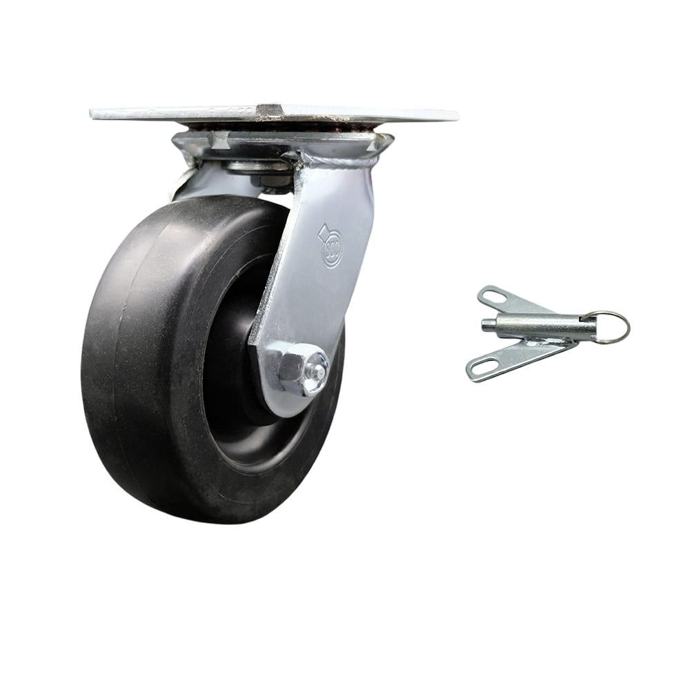 6 Inch Heavy Duty Polyolefin Caster with Ball Bearing and Swivel Lock ...