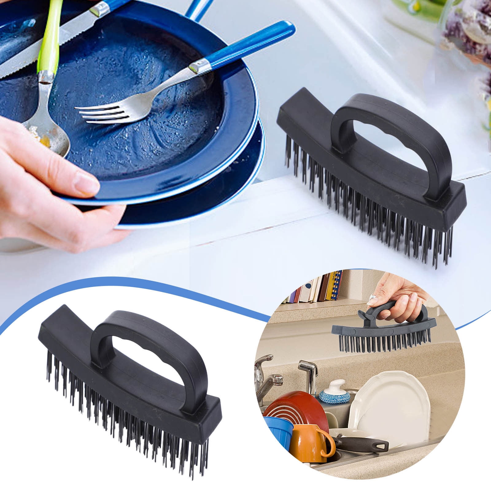 6 Inch Heavy Duty Steel Wire Brush Metal Hand Tool for Paint Removal ...
